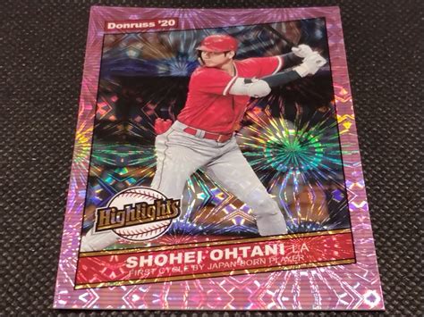 Yahooオークション 大谷翔平 花火 【2020 Panini Donruss Highlight