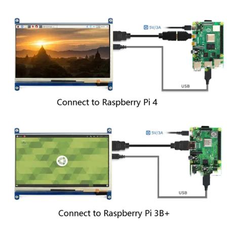 Raspberry Pi 4 Touch Screen Display 7 0 Inch 1024x600 Capacitive Touch Screen Lcd Display Module