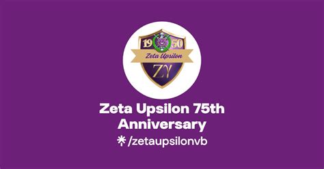 Zeta Upsilon 75th Anniversary Instagram Facebook Linktree
