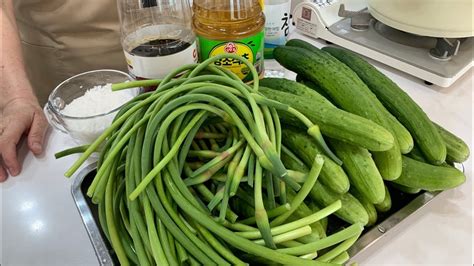 🔴 장기반찬 오이간장장아찌 And 마늘쫑소금절임 라이브 생방송 Youtube