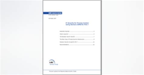 Process Control It Security For Process Control Using Siemens Simatic