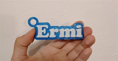 Ermi Keychain Custom By Techmase 3d Download Free Stl Model