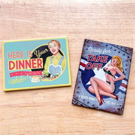 Fun Naughty Retro Fridge Magnet Six Things Shop Australia