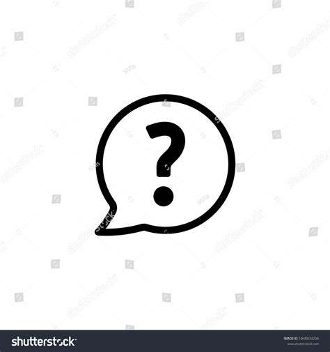 Question Mark Bubble Icon Vector Help Stock Vector Royalty Free