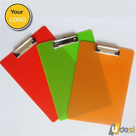 คลิปบอร์ดพลาสติกใส Pp ขนาด A4 Udesi