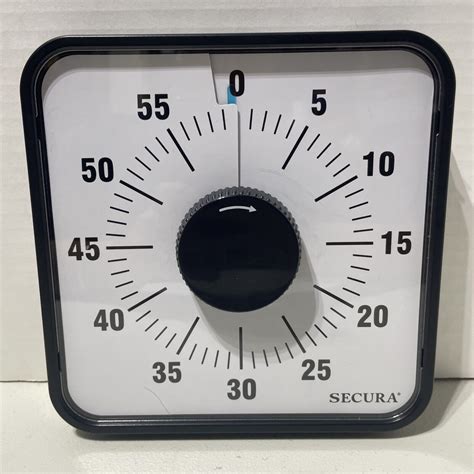Secura 60 Minute Visual Countdown Timer 7 5 Oversize Classroom Visual