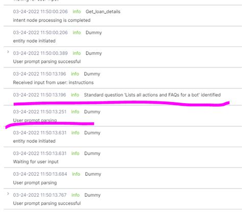 Bot Triggers The Lists All Actions And Faqs For A Bot Standard