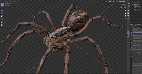 Scott Kerr On Linkedin Working On Blender Tutorial For Animated Spider For Unreal Engine Project