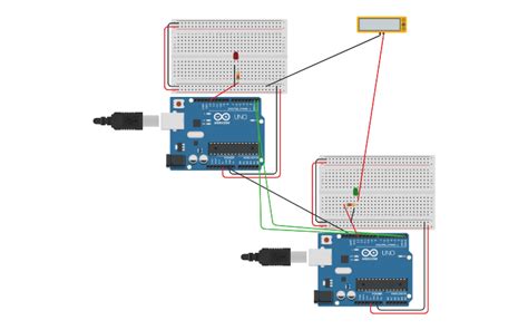 Circuit Design Comunicação Arduino Tinkercad