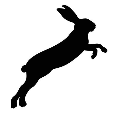 Hare Running Silhouette