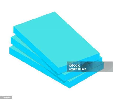 흰색 배경에 격리 된 압출 폴리스티렌 폼 절연 재료의 스택 폼 보드 플랫 벡터 아이콘 열 냉방 보호를 위한 벡터 일러스트 Xps 절연체 3d 만화 Eps 폼 시트 단열재에