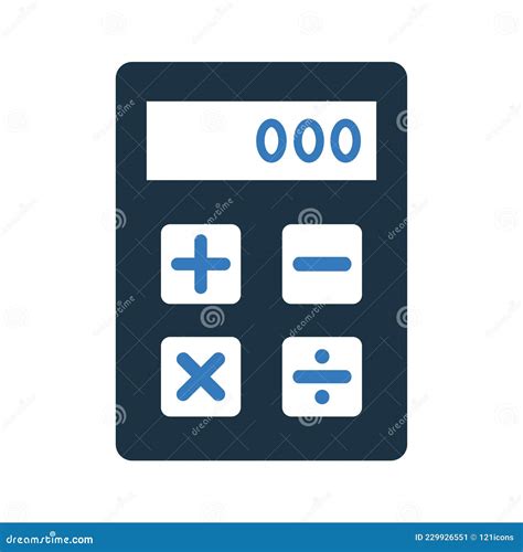 Calculator Calculation Calculate Icon Simple Vector Design Stock