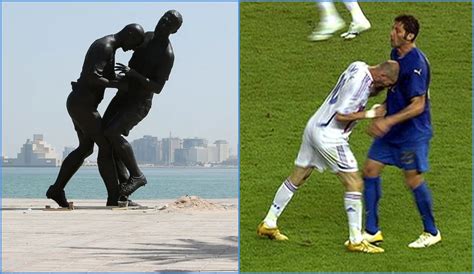 Fifa World Cup 2022 Qatar To Put Zinedine Zidane Headbutt Statue Back On Show For 2022 Fifa