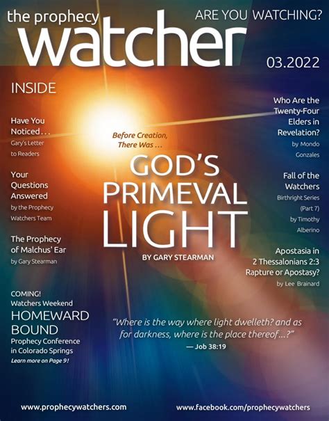 One Year Digital Subscription To The Prophecy Watcher Magazine 12