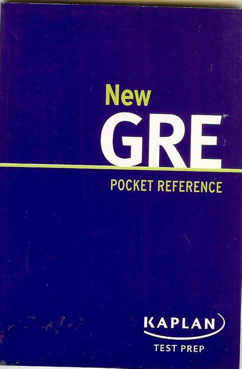 Kaplan New Gre Pocket Reference Kaplan Books