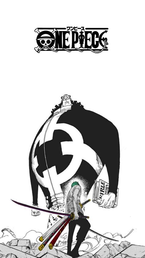 Roronoa Zoro Vs Bartholomew Kuma Ilustrasi Poster Gambar Teman