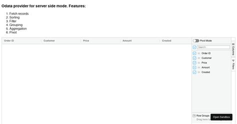 Ag Grid Server Side Row Model Sample Forked Codesandbox