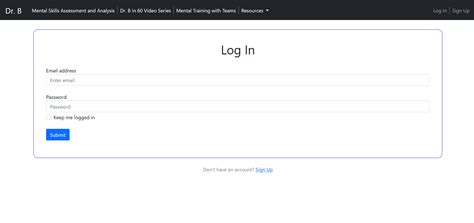 Wireflow Ui Mock Up And Database Schema Sports Psych2 Est 339