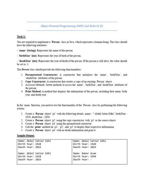 Java Oop Questions Getter Setter Functions Pdf Programming Constructor Object Oriented