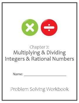 Guided Notes Packet Multiplying Dividing Integers Rational Numbers