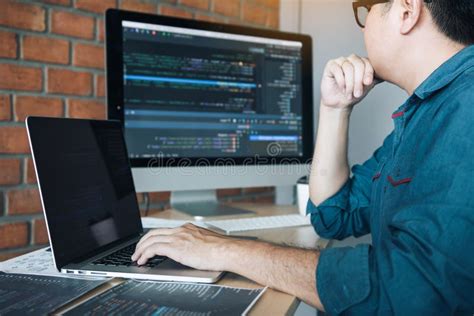 Developing Programming And Coding Technology Working In A Software
