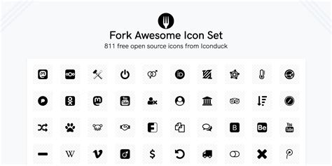 Fork Awesome Icon Set By Iconduck Figma Community