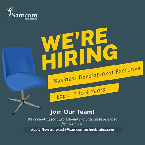 Prachi Samcom On Linkedin Hiring Bde Experience Immediatejoiner