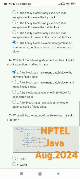 Nptel Java Week 5 Assignment Answers Viralshort Nptelanswers Youtube