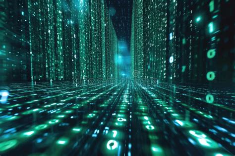 Intricate Binary Code Matrix Stock Illustration Illustration Of Power