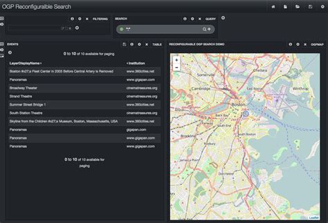 reconfigurable spatial search components