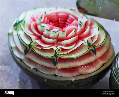 Wedding Watermelon Carving Pattern