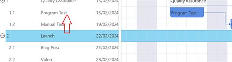 Reorder Task Items Tms Fnc Gantt Chart Tms Support Center