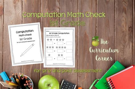 math check 1st grade computation the curriculum corner 123