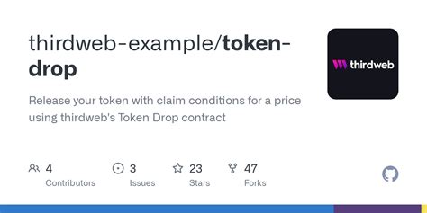 github thirdweb example token drop release your token with claim conditions for a price using