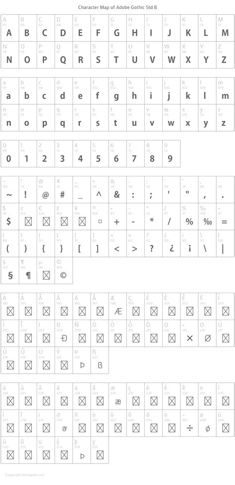 Adobe Gothic Std B Download For Free View Sample Text Rating And More On Fontsgeek Com