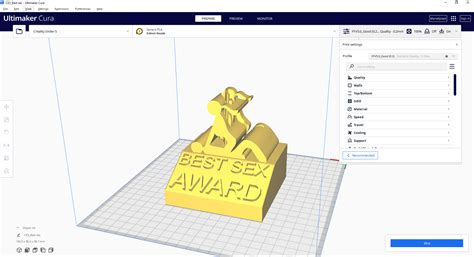 Stl File Best Sex Award・design To Download And 3d Print・cults