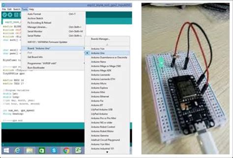 Interface Of Arduino Node Mcu Esp32 Wi Fi Board Download Scientific Diagram