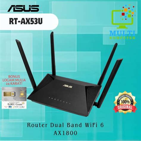 Jual Asus Rt Ax53u Ax1800 Dual Band Wifi 6 Wireless Router Aimesh Rt Ax53 Di Seller Multi