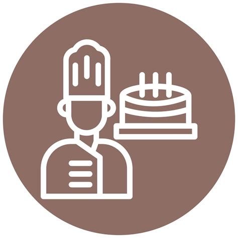 베이커 아이콘 프리미엄 벡터