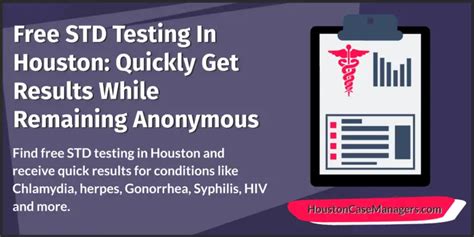 Free Std Testing Clinics In Houston To Get Results Fast