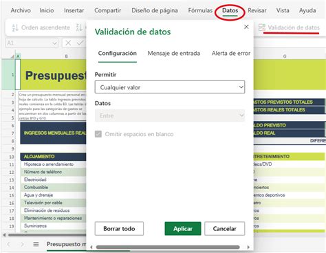 Validación De Datos En Excel Haz Que Tu Información Sea Confiable