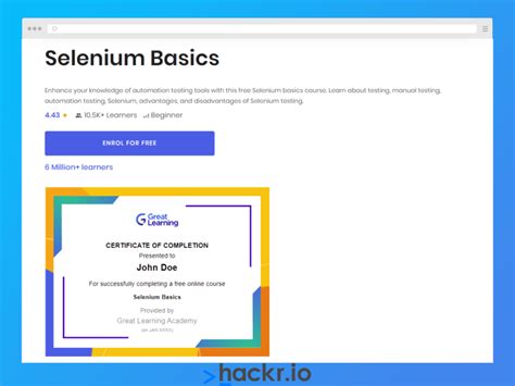Best Selenium Courses Online In Free Paid