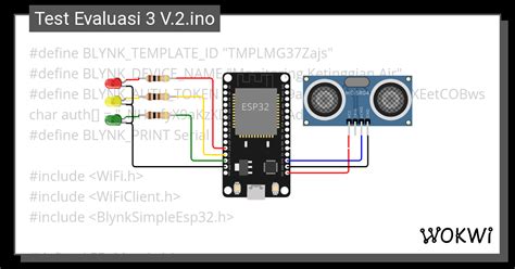 Test Evaluasi 3 V 2 Ino Wokwi ESP32 STM32 Arduino Simulator