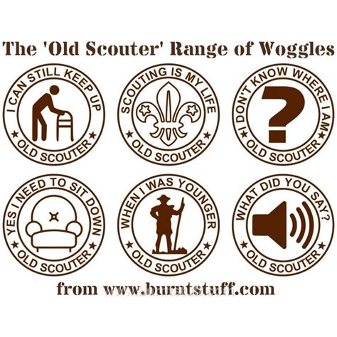 Old Scouter Woggles