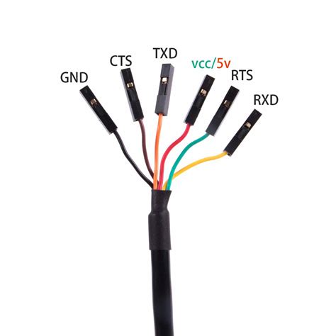 Getuscart Usb To Ttl Uart Serial 5v 3 3v Adapter Converter Cable 6 Pin 0 1 Inch Pitch Female