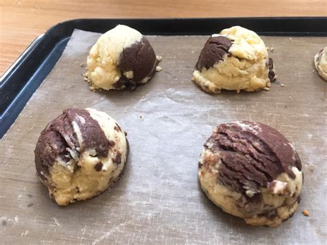 바닐라 초코 스쿱 쿠키 만들기 달콤한 아이스크림 모양 쿠키만들기