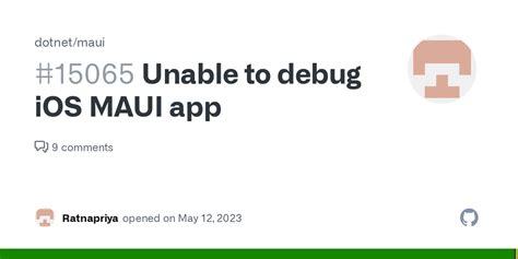 Unable To Debug Ios Maui App · Issue 15065 · Dotnetmaui · Github