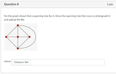 Solved For The Graph Shown Find A Spanning Tree For It Draw Chegg Com