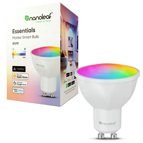 Nanoleaf Essentials Smart żarówka Led Gu10 Matter Bluetooth Ios Home 4897105331285 • Cena