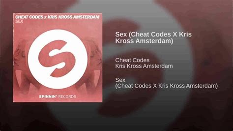 Cheat Codes X Kris Kross Amsterdam Sex Official Audio Youtube Music